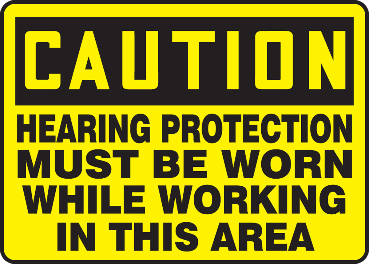 Accuform® 10" X 14" Black And Yellow Aluma-Lite™ Safety Signs "CAUTION