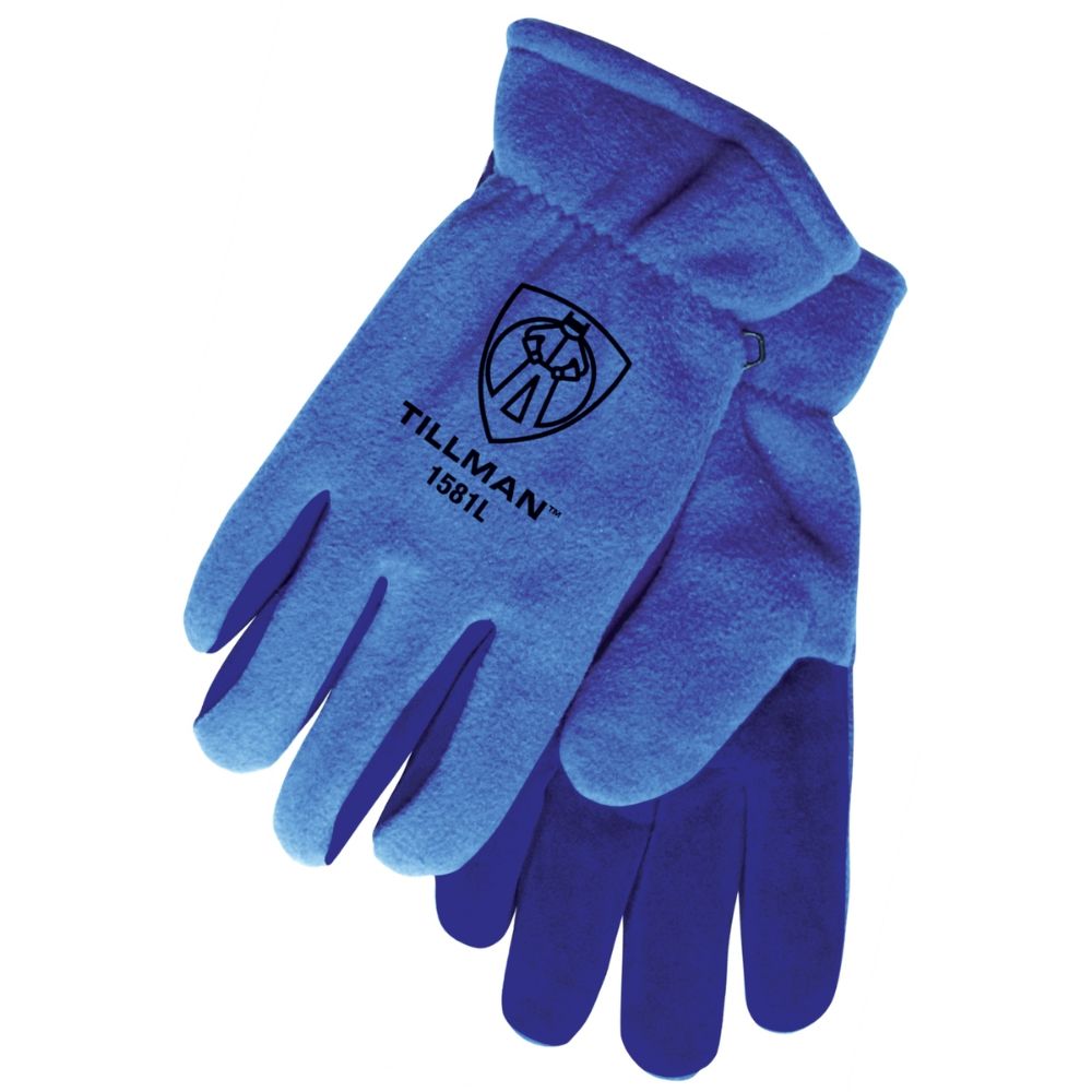 Tillman Blue Polar Fleece And Leather ColdBlock/Cotton/Polyester Lined