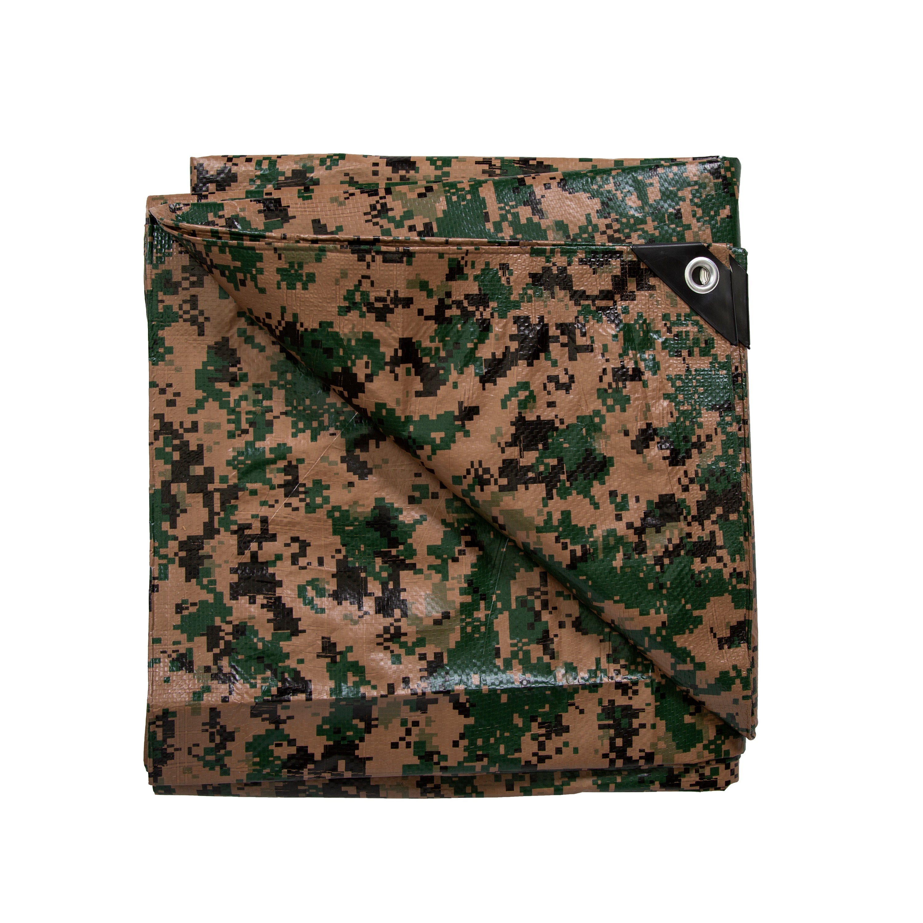 8 Ft X 10 Ft Digital Camo Tarp - Woodland