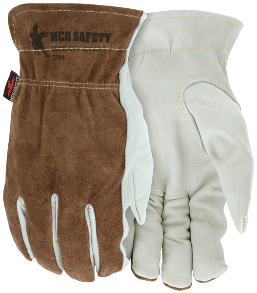 MCR Safety Cow Grain Drvr/Split Back Kevlar Lined