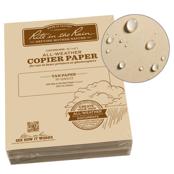 Copier Paper - 20# Bond - Tan - 8.5 X 11 - 500 Sheets